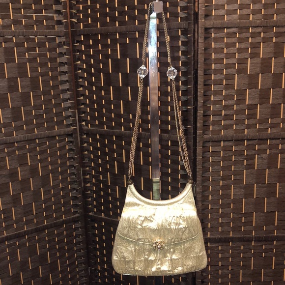Lou Taylor | Bags | Metallic Gold Lam By Lou Taylor Evening Purse ...